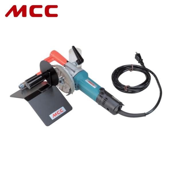 MCC 塩ビ管カッター|特長:塩ビ管(VP・VU)ボイド管(300A)、耐火二層管の(150A)までの切断と面取りに使用します。 現場での寸法合わせによる切断が可能で、切断と面取りの切り替えがワンタッチでできます。 アタッチメントを外せば、...