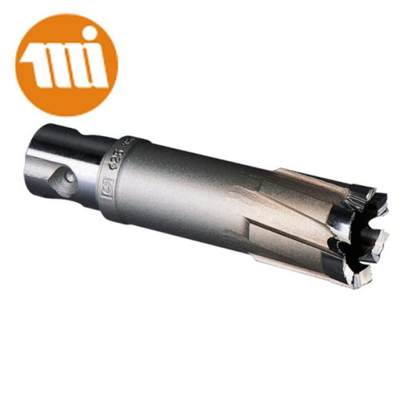 ミヤナガ 磁気ボール盤カッター|特長:機械取り付け部がワンタッチタイプです。 独自の3分割刃先形状により、耐久性が大幅にアップします。