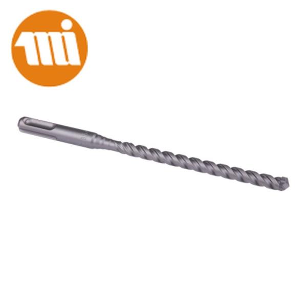 ミヤナガ コンクリートドリル(SDSplusシャンク)|特長:対鉄筋性能、位置決め性能が向上しました。 デッキプレートを貫通します。 真円に近い穴あけを実現しました。
