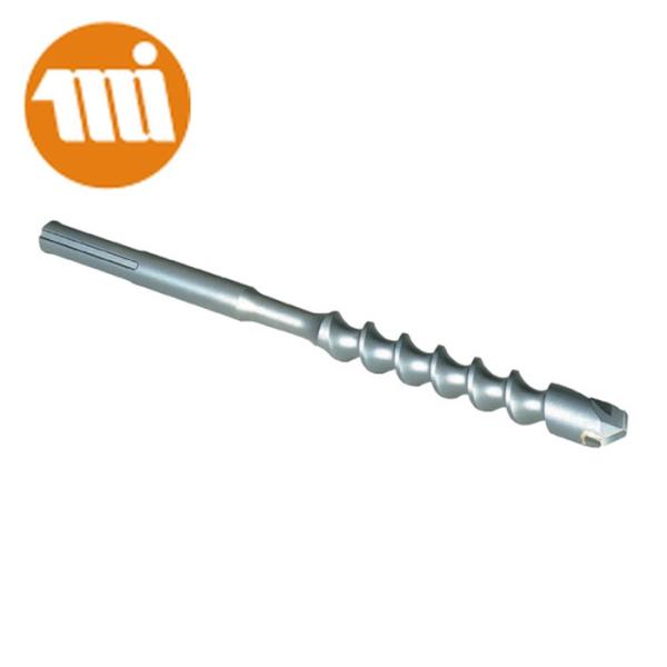 ミヤナガ コンクリートドリル(SDSmaxシャンク)|特長:ロバートボッシュ社特許のシャンク形状により優れた電動機のトルク伝達効率を実現しました。 耐摩耗性、耐衝撃性に優れたチップを採用しています。