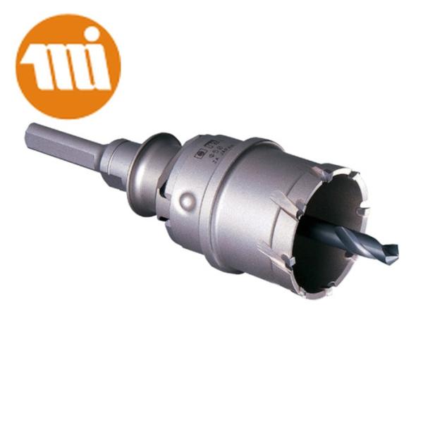 ミヤナガ 超硬チップ付ホールソー|特長:超硬刃先でステンレスなどの被削材への穴あけが可能です。 独自の刃先設計により切り粉の排出が良好です。 ボディーのふところが深く、金属パイプなど曲面への穴あけが可能です。