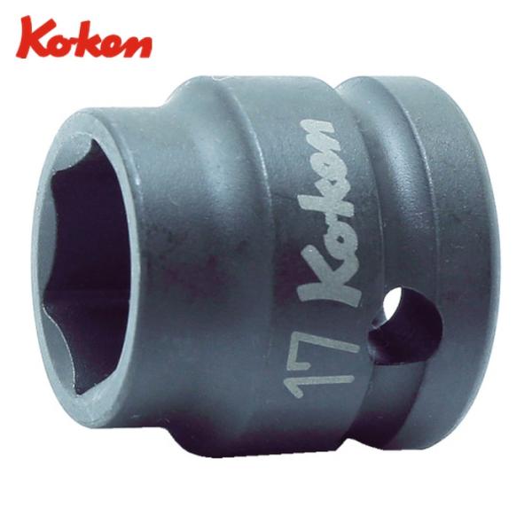 Ko-ken インパクト用ソケット|特長:スタンダードソケットより全長の短いインパクトソケットです。 狭い個所での作業に最適です。 外径を薄肉設定にしています。