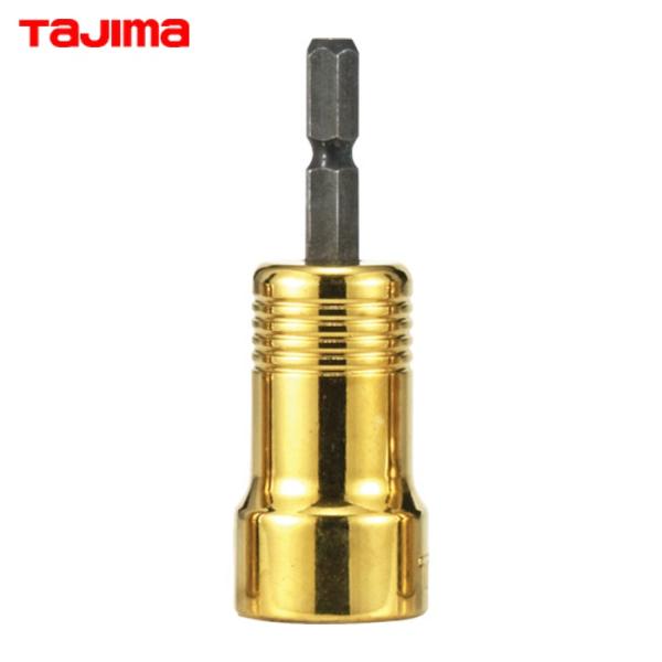 タジマ ソケットビット(電動工具用)|特長:6角ショートタイプです。 ボルトの締め付けや狭い場所での作業に最適です。 摩耗に強いツインコートです。