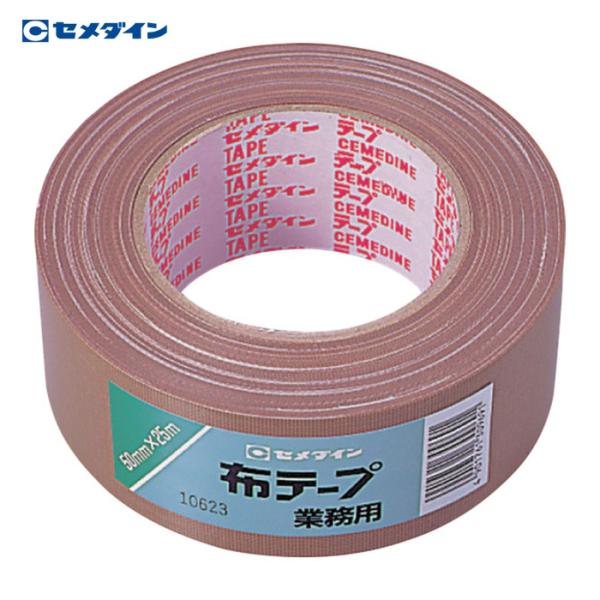 セメダイン 布粘着テープ|特長:低温時の作業性に優れています。 手で切れます。 重ね貼りできます。