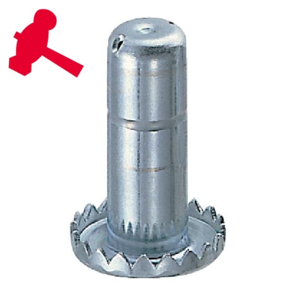 ハンマー パイプ差し込み式キャスター(ゴム車)|特長:ソケット・ブラケットを使用する事でさまざまな場所にキャスターを取り付ける事ができます。