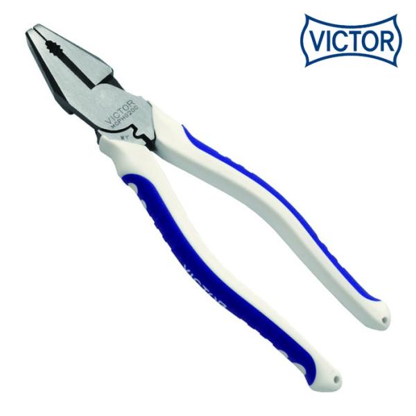 Victor 圧着ペンチ|特長:従来商品よりも軽量化をはかり、携帯性・作業性をアップしています。 圧着機能付で、1。 25~3。