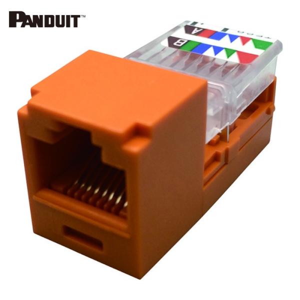 PANDUIT モジュラージャック|特長:キャップの結線順序識別用カラーコードシールで施工ミスを防止します。 AWG22~24の単線ケーブルを成端可能です。 キャップは取り外し可能で、10回まで再結線可能です。