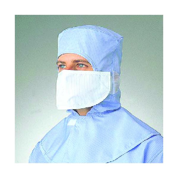 特長●通気性を重視した素材「プリータ［［Ｒ４］］」素材を使用したマスクです。●口に当たる部分にメッシュ素材を使う事により口部のベタ付きを解消し着用感を上げています。●両側にマジックテープを縫い付けており、フードとの脱着を容易にしています。