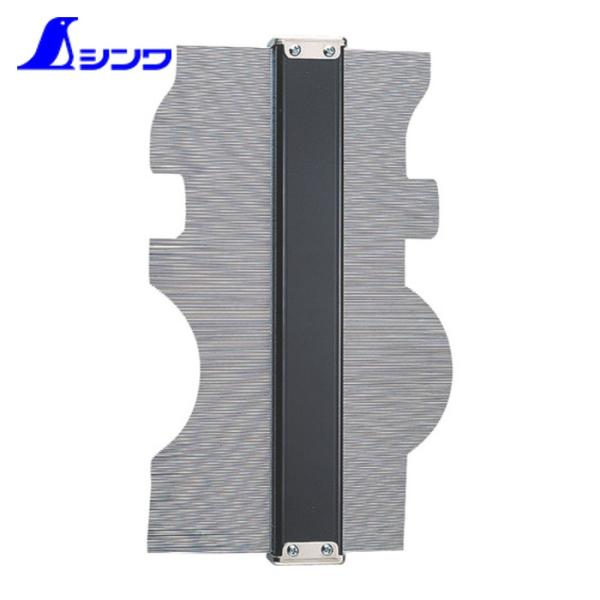 シンワ 角度ゲージ|特長:どんな形でも簡単に型取れます。 サビないステンレス針を使用しています。