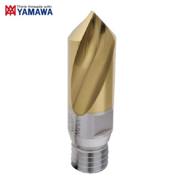 ヤマワ センタードリル(片刃タイプ)|特長:汎用ドリルの穴あけ後の面取り加工用NCスターティングドリル形のジョイント工具です。