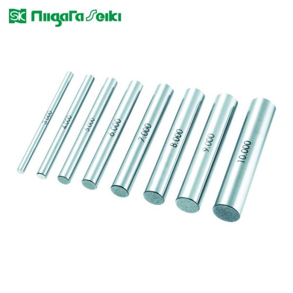 SK ピンゲージ|特長:ピンゲージとはピン形状(円柱)で直径の寸法が精密に仕上げられたゲージです。 最も一般的なピンゲージです。 全品経年変化防止のサブゼロ処理済みです。
