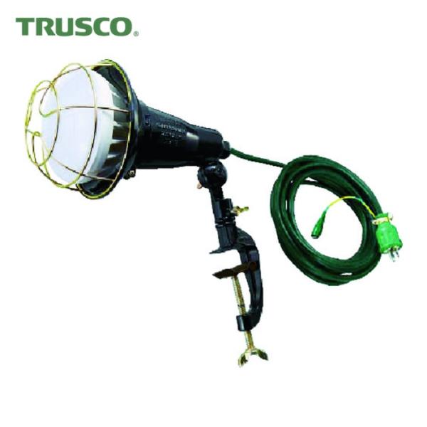 TRUSCO LED投光器|特長:LED球(20W)採用の省エネ・長寿命な投光器です。 均一な配光で広範囲をムラなく照らします。 ソケット部分に耐熱テフロンテープを巻くことにより絶縁性を向上しています。