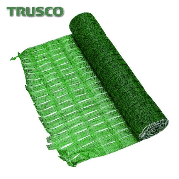 TRUSCO ネットフェンス|特長:単管パイプ・支柱などを帯目に交互に通すだけで簡単に設置できる、ネットタイプのフェンスです。