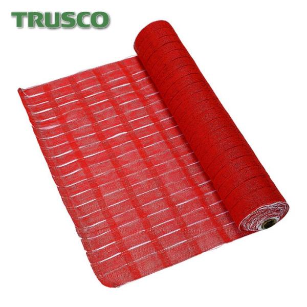 TRUSCO ネットフェンス|特長:単管パイプ・支柱などを帯目に交互に通すだけで簡単に設置できる、ネットタイプのフェンスです。