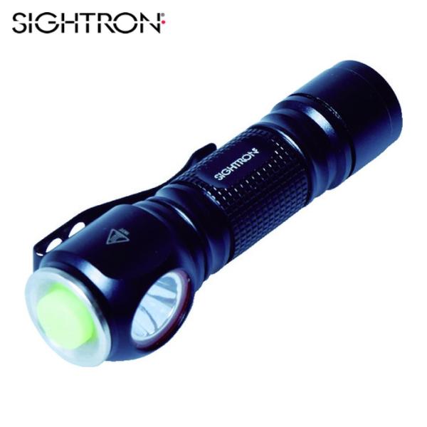 SIGHTRON LED懐中電灯(電池式)|特長:軽量コンパクトでハンディライトとしてはもちろん、ヘッドライトとしてもお使い頂けます。 先端マグネット付で金属部に取付可能です。 保護等級IPX6等級で防水仕様の為、アウトドアでの使用にも最適です。