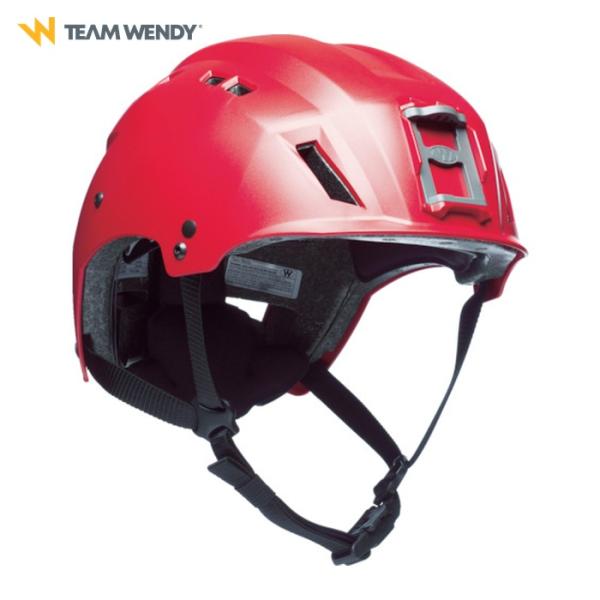 TEAMWENDY ミリタリー用ヘルメット|特長:サーチ&amp;レスキュー用ヘルメットです。 Boa[[R上]]クロージャーシステム搭載のあご紐「カムフィットリテンション」で、サイズ調整やヘルメットの着脱が片手で行えます。