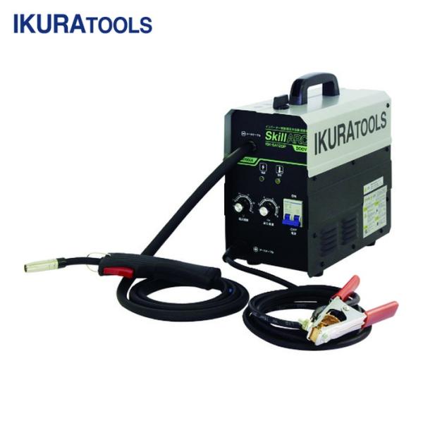 育良 半自動アーク溶接機|特長:小型で軽量の溶接機です。 インバータ制御直流出力により安定した溶接が可能です。 従来機のトランス式(交流式)のような電圧降下時に溶接ができないという問題がなくなります。