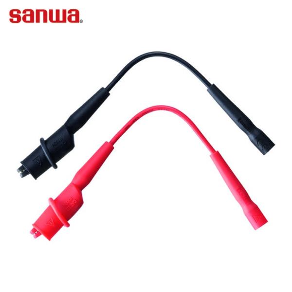 SANWA テストリード用アダプタ|特長:テストリードのピン先に挿入用アリゲータクリップの大です。