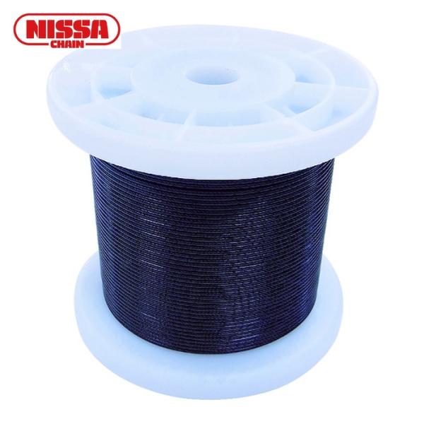 ニッサチェイン ワイヤロープ|特長:耐食性、耐錆性に優れた塩ビコーティングを施したステンレス製ワイヤロープです。