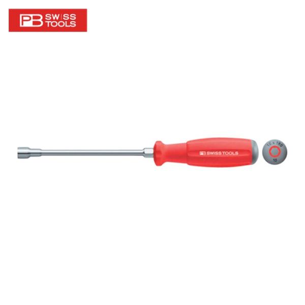 PBスイスツールズ ソケットドライバー|特長:早回しに最適なナットドライバーです。 スイスグリップはポリプロピレン・サントプレンの2種の新素材からなるハンドルです。 ハンドル形状は人間工学的デザインに基づいたマルチクラフトと同型で、厳選され...