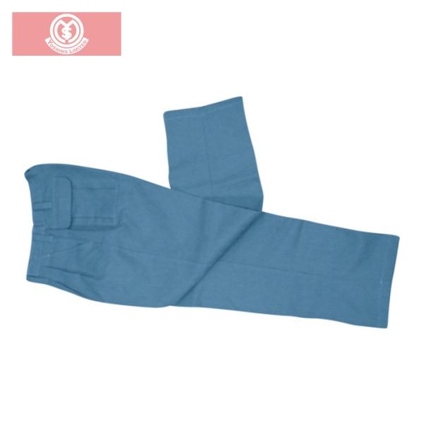 吉野 耐熱ズボン|特長:500°Cで炭化する高耐熱繊維を使用しており、溶融や収縮を起こしません。 通気性がよく、作業の快適性を保ちます。 革製品と違い軽くしなやかで、吸水性に優れ乾きも早いです。