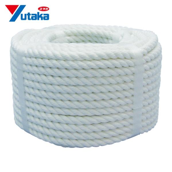 ユタカメイク ロープ(ポリエステル)|特長:酸・アルカリ・海水などに強く、耐候性に優れ摩擦にも非常に強く、強力に優れたロープです。