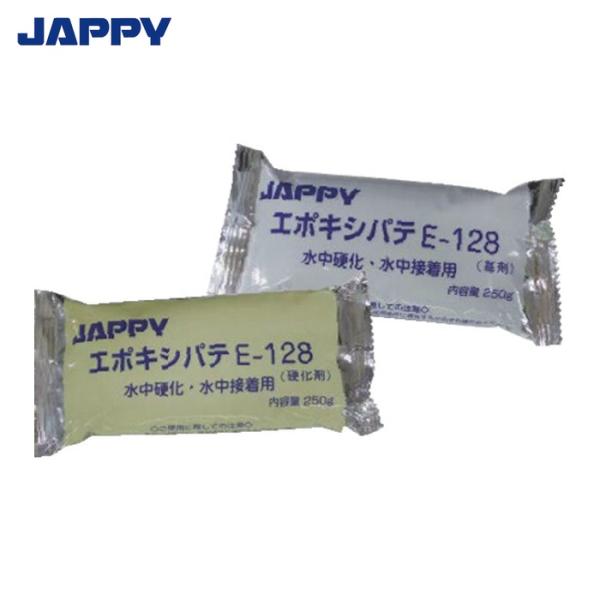 JAPPY 建築・内装用補修剤|特長:パテタイプなので垂れにくく、壁面使用や巻付施工が可能です。 引張せん断接着力が強く、湿った面でも接着が可能です。