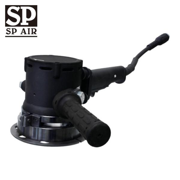 SP 面取り機|特長:負荷をかけても回転数が落ちず軽い押付け力で面取りが可能です。 コンミテータを持たないのでブラシ交換の必要が無く耐久性に優れています。 チップとガイドローラーを変えることで様々な作業ができます。