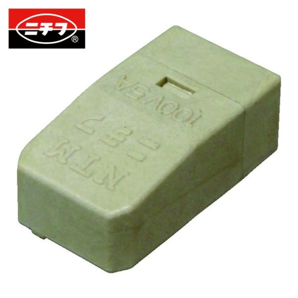 ニチフ 配線接続用コネクタ|特長:独自の2点接触スプリング構造です。 従来工法の面倒なテーピング作業や、圧着作業が不要です。 消防庁告示第11号に定める15分後に380°Cに達する耐熱試験に合格しています。