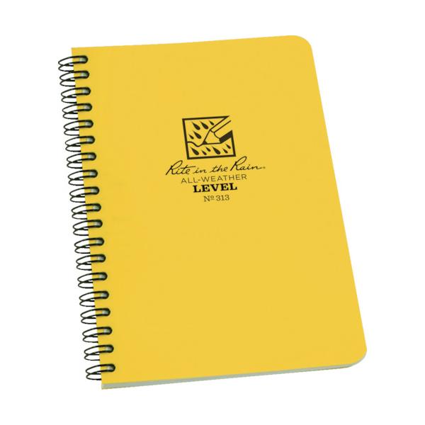 RITR ノート(耐水タイプ)|特長:紙に特殊なコーティングがされており、いかなる天候下でも使用できる野外作業用のメモ帳です。 紙が濡れている状態でも鉛筆、専用のペン、グリースペンシル、クレヨン、オイルパステルなどで書き込みすることが可能で...