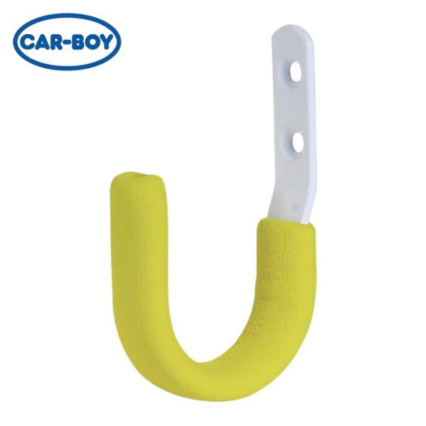 CAR-BOY 吊金具(ビス止めタイプ)|特長:表面をゴムカバーしていますので、すべり止め効果が抜群です。