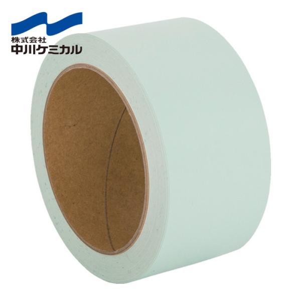 中川ケミカル ラインテープ|特長:パステル色のカッティングシートを使用したラインテープです。 再剥離タイプの粘着剤を使用していますので糊が残りにくい仕様になっています。 床以外にもガラス面など平滑な場所でご使用できます。