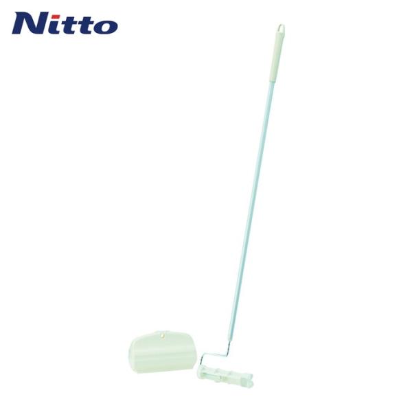 ニトムズ 粘着ローラークリーナー|特長:お手持ちの160mm幅テープに使えるアルミシャフトの本体です。 テープ交換楽々仕様です。