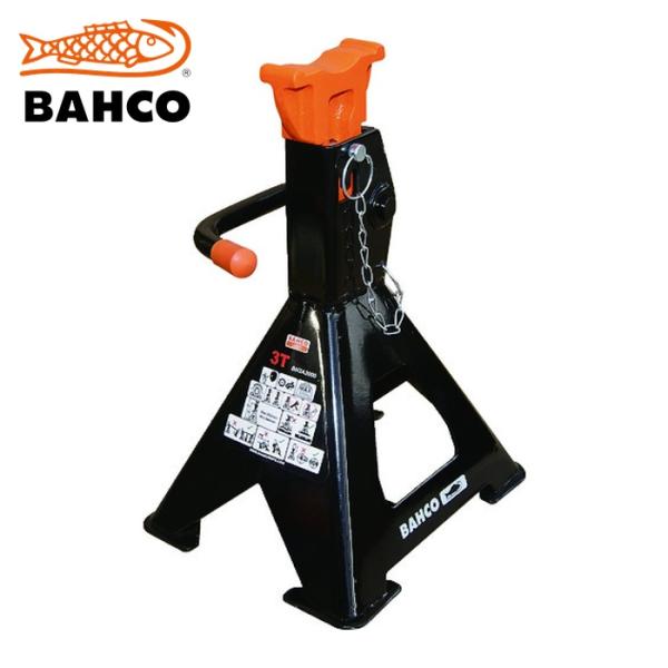 BAHCO ジャッキスタンド|特長:レバーを上に引き上げるとエアスプリング機構により自動でスタンドが上昇します。 ポールの中にあるスプリングが機能することで今までよりスムーズな作業が可能になります。 1セット2脚入りです。