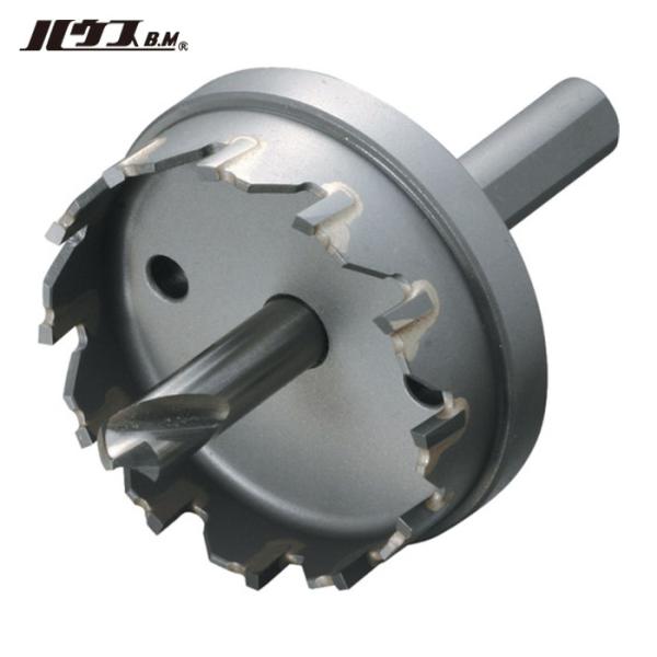 ハウスB.M 超硬チップ付ホールソー|特長:作業中に発生しがちな共振作用によるびびりを抑制します。 一体形状ボディが安定した切れ味と耐久性を発揮します。