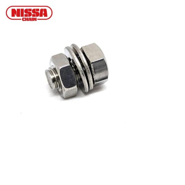 ニッサチェイン ワイヤロープ用ディスプレイパーツ|特長:ボルトとナットでワイヤロープを締めるタイプです。