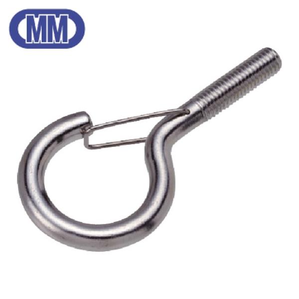 水本 フック|特長:はずれ止め付なので、掛けた物が不用意に外れにくくなっています。