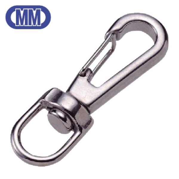 水本 フック|特長:アイの部分がスイベルで回転しますので、チェーンなどがからみません。