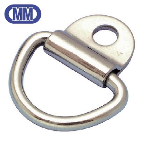 水本 フック|特長:使わない時はリングが倒れてじゃまにならず、使用時はリングにロープ・ワイヤ・チェーンなどを通すことができます。