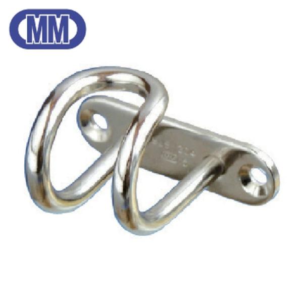 水本 フック|特長:フック部分を形成している丸棒の両端が溶接されているため、一時的な掛け置きと係留の両方の使い方が可能です。