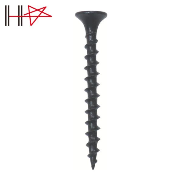 DAIDOHANT コーススレッドスクリュー|特長:耐食性に優れたカラーラスパート処理を施しています。 木材のカラーに合わせて使用できます。 ねじ全体に色がついたタイプです。