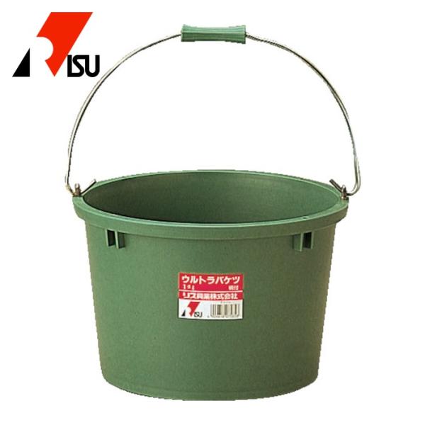 RISU 土木バケツ|特長:柔軟性材料を用い、プロユースにお応えできます。 口元には鉄心入りでハードな現場作業でも変形し難いです。