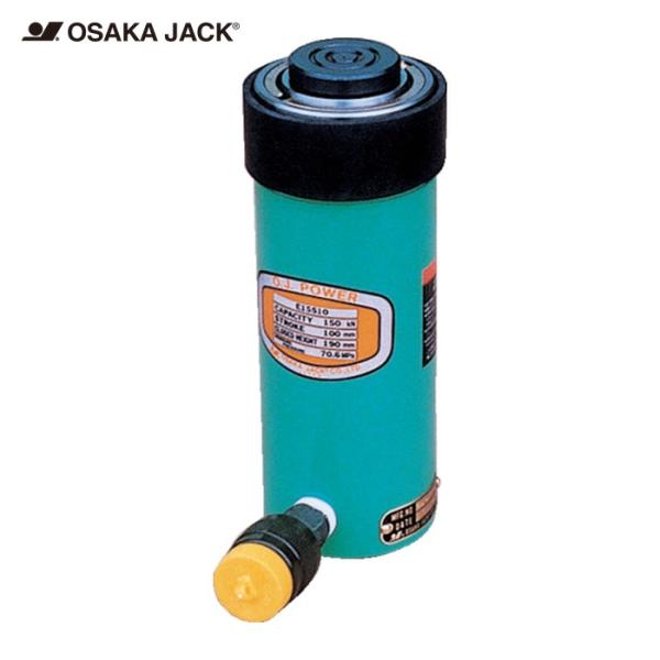 OJ ポンプ式油圧ジャッキ|特長:手動、電動油圧ポンプとの組合わせは、自由に選択できます。 シリンダ・ピストンはSCM435で熱処理をした強力材です。