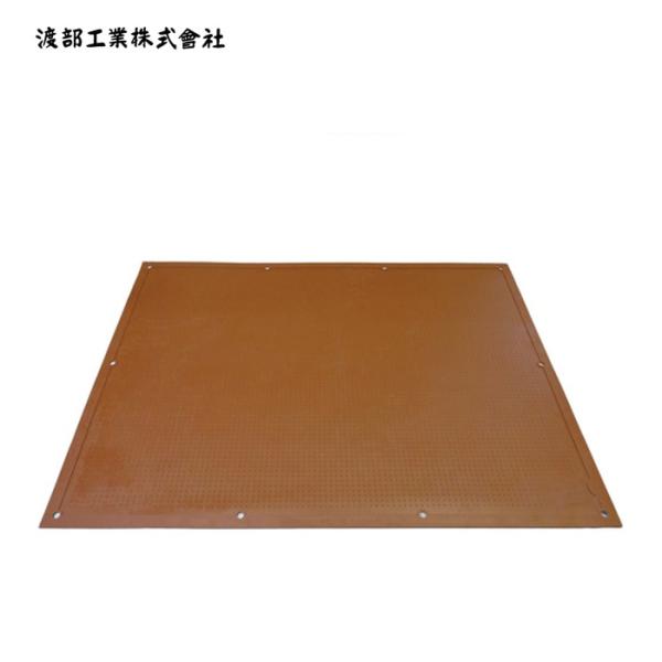 ワタベ 絶縁シート|特長:四辺の穴にS字フック等を引っ掛け、充電部を包含できます。 床等に敷き、簡易的な絶縁マットとしても使用できます。 耐電用ゴムマットに比べ、軽量で収納等も容易です。