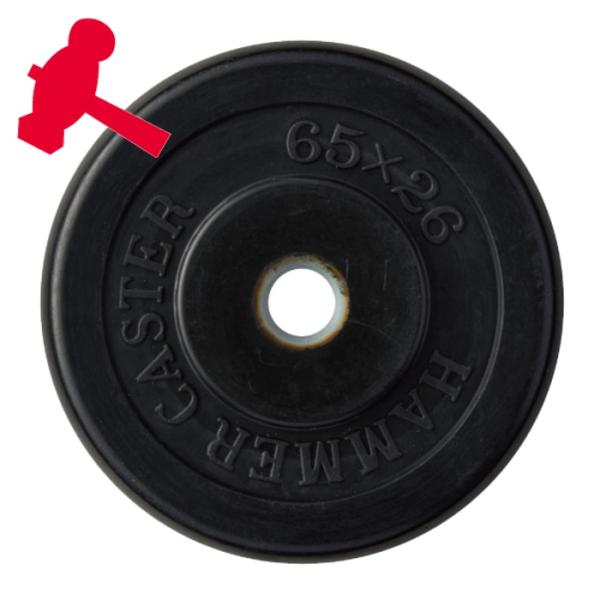 ハンマー プレート式ゴムキャスター|特長:導電車輪もできます。 (黒色)。