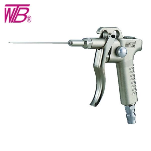 WTB エアダスター(アルミボディ)|特長:エアーダスターガン本体にエアーマイクロメーターを内蔵した流量調整が可能なエアーダスターガンです。