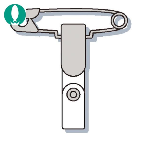 つくし 腕章|特長:e腕章用の安全ピンです。 ズレが気になる方はご使用ください。