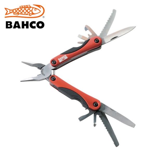 BAHCO マルチツール|特長:18種類の機能があるマルチツールです。 便利なベルトポーチ付きです。 耐久性に優れたアルミボディと耐錆性に優れたステンレスブレードを採用しています。