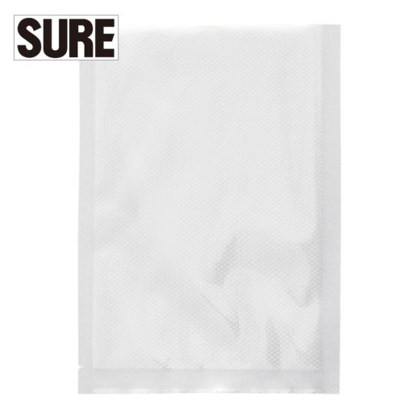 特長●真空包装機脱気式専用のエンボス付ナイロンポリ袋定寸タイプです。●片面がエンボス加工されているため袋内の空気を効率よく脱気することができ、通常のナイロンポリ袋よりも真空度が高くなります。