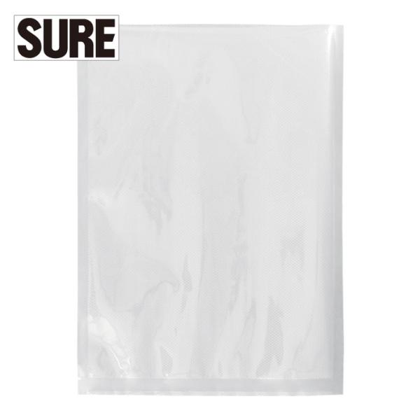 特長●真空包装機脱気式専用のエンボス付ナイロンポリ袋定寸タイプです。●片面がエンボス加工されているため袋内の空気を効率よく脱気することができ、通常のナイロンポリ袋よりも真空度が高くなります。